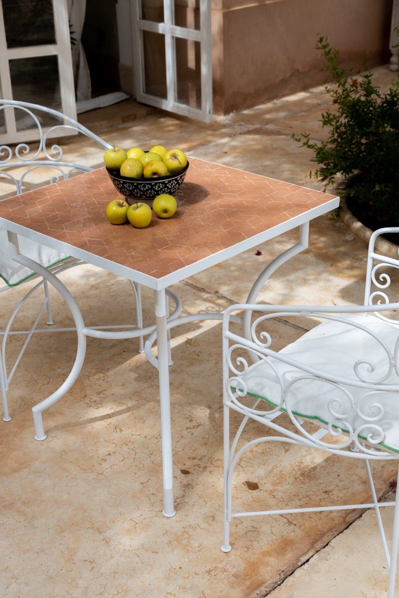 Table en Zelliges Rabiaa – L'atelierMaloukti